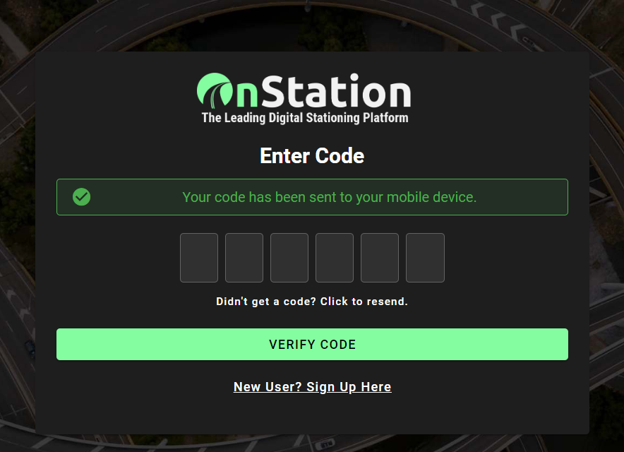 How to login to the Onstation app