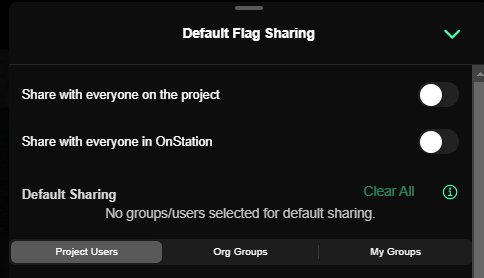 Default Flag Sharing